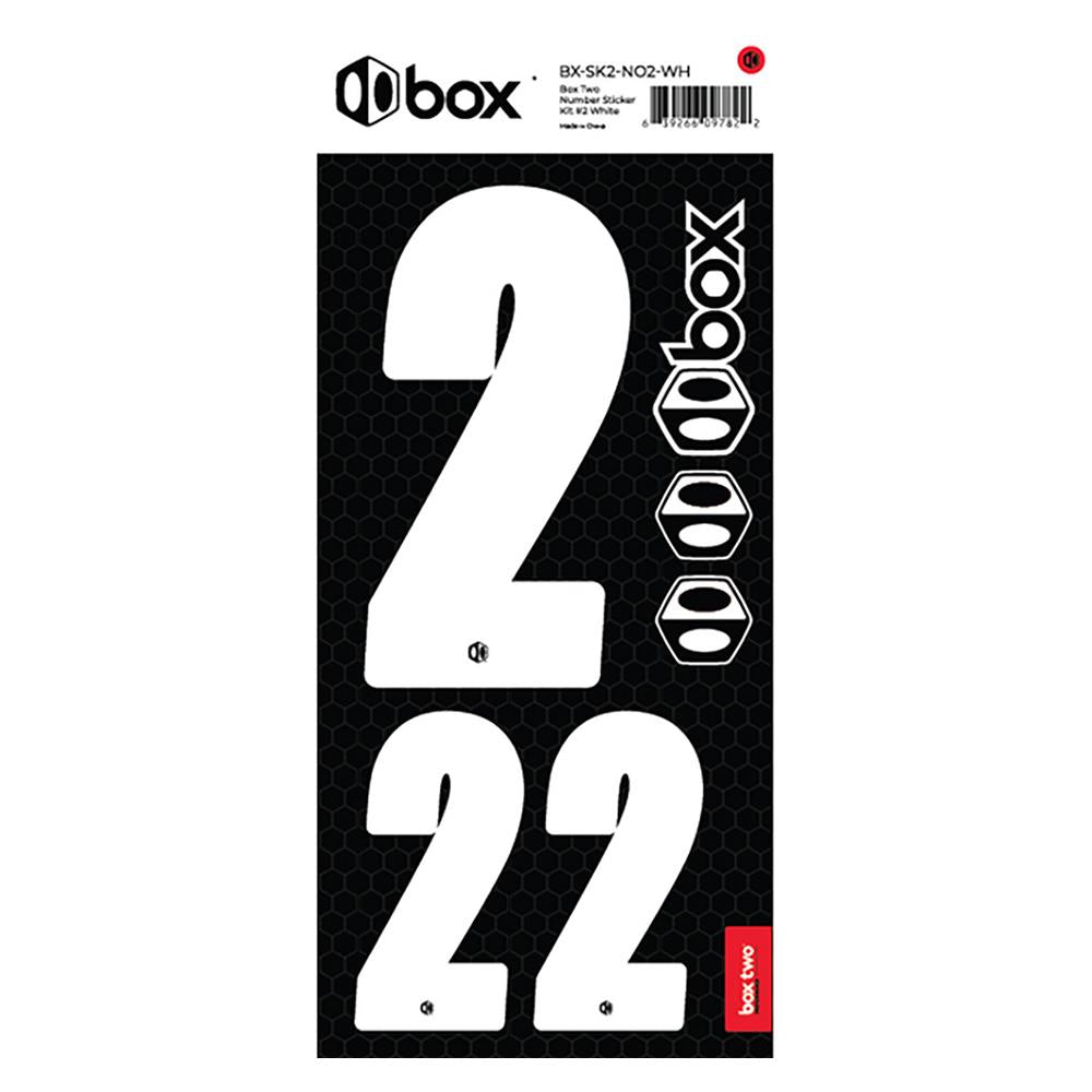 Box Two Number Sticker Kit - White – Source BMX - EU