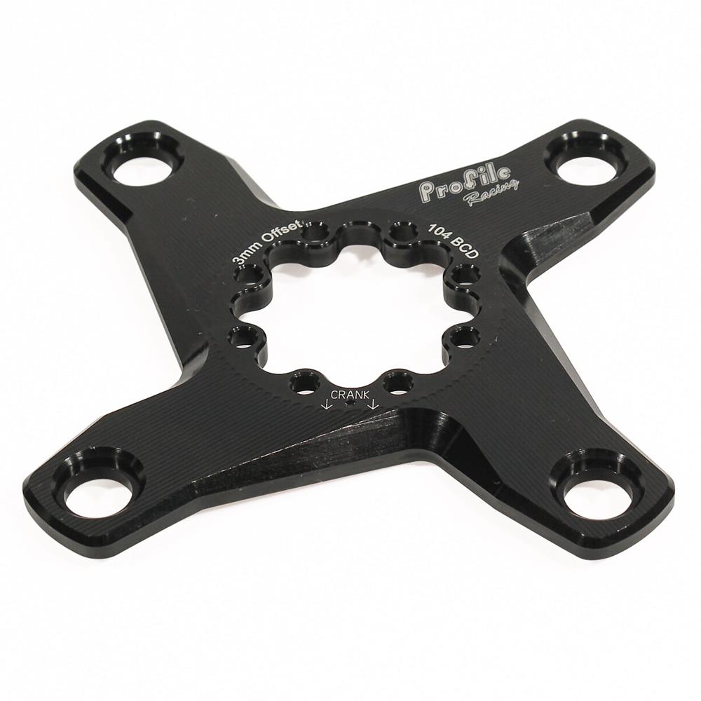 Profile Elite AL Single Chainring Spider - Black – Source BMX - EU